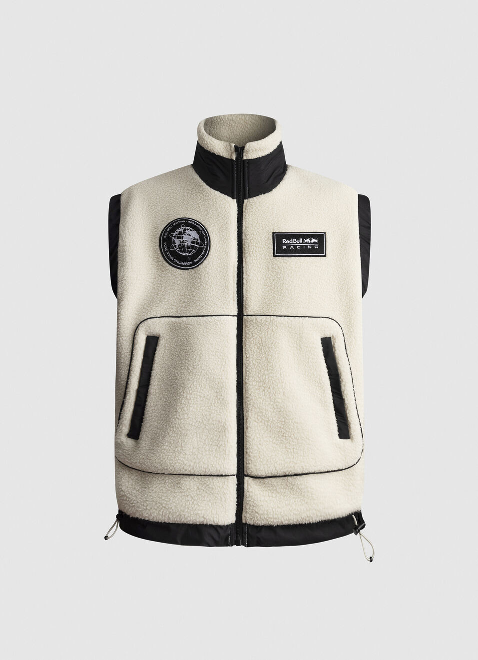 Red Bull Racing X Pepe Jeans Ecru Fleece Color Block Gilet | Pepe Jeans ...