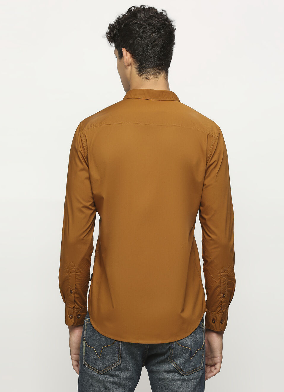 Rust Full Sleeved Shirt | Pepe Jeans India