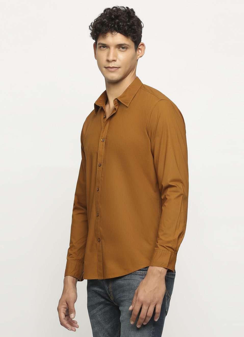 Rust Full Sleeved Shirt | Pepe Jeans India